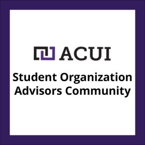 Feed – Student Organization Advisors – ACUI Communities